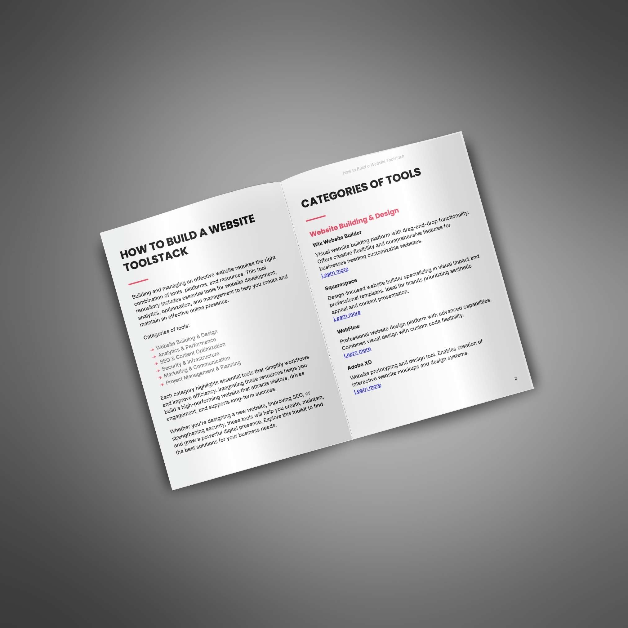 How to Build a Website - Toolstack | Entrepedia