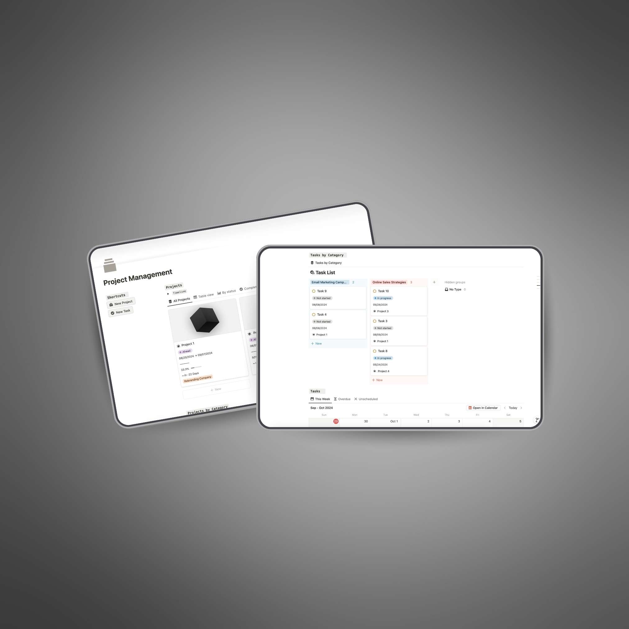 Project Progress Dashboard | Entrepedia